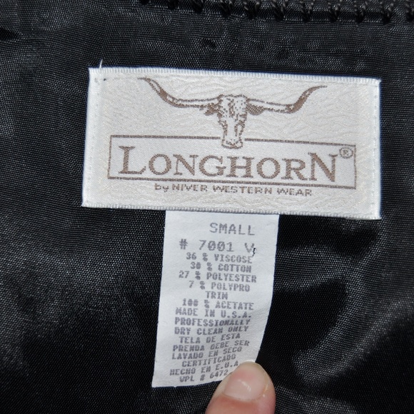 Vintage | Jackets & Coats | Vintage Longhorn Western Cowboy Tapestry ...